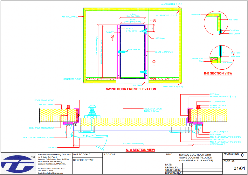 Normal Swing Door - Thermofoam Marketing Sdn. Bhd.